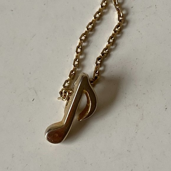 Dogeared | Jewelry | Dogeared Music Note Necklace S925 Gold | Poshmark